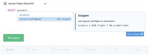 SQL Snippets Cluvio Docs