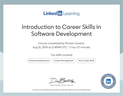 Muskan Saxena On Linkedin Linkedinlearning Softwaredevelopment