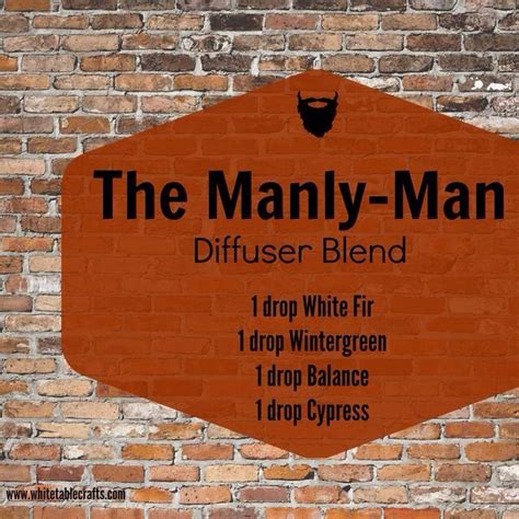 Masculine Essential Oil Blend Diffuser Manly Man 1 Drop White Fir