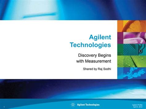 Agilent Technologies Corporate Overview Pptx