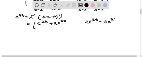 SOLVED In Problems use the method of Example to compute e 𝐀 t for the coefficient