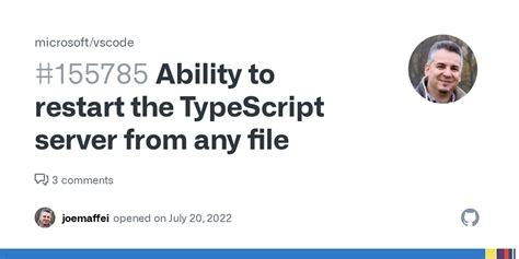 Ability To Restart The Typescript Server From Any File · Issue 155785