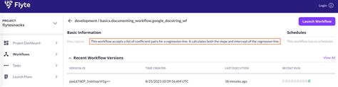 Documenting Workflows — Flyte