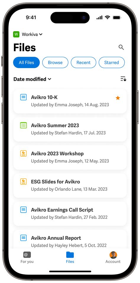 Overview Of The Refreshed Workiva Mobile App Support Center
