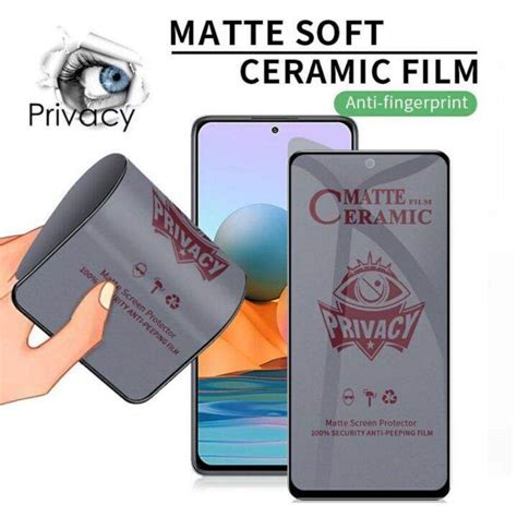 Tempered Glass Ceramics Matte Anti Gores Privasi Spy Anti Pecah 100