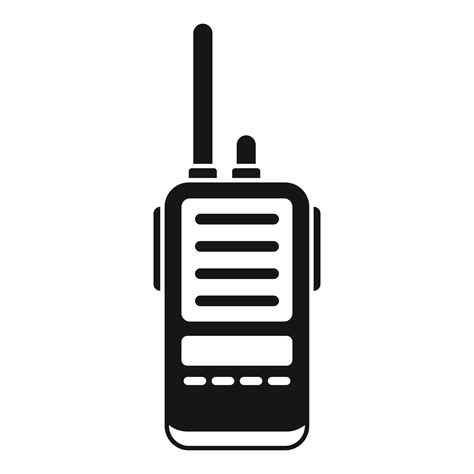 Rescue Walkie Talkie Icon Simple Vector Radio Transceiver 14866031