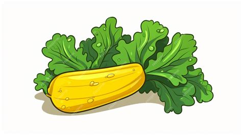 Premium Ai Image Mustard Pakcoy Vegetable Cartoon Vector Icon