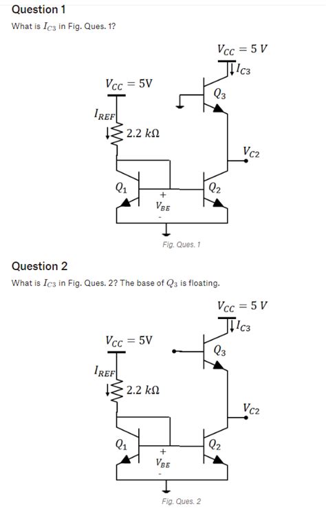Solved What Is Ic3 In Fig Ques 1 Question 2 What Is Ic3