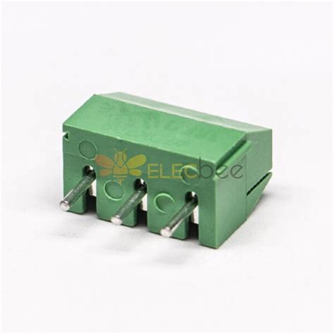 Pcb Mount Screw Terminal Block Connector 3pin Straight Green Through Hole