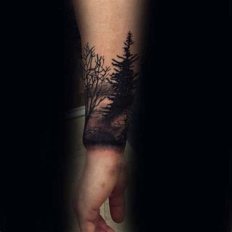 Forearm Tree Tattoo Designs For Men Forest Ink Ideas