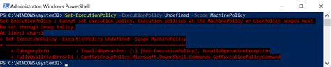 Choosing And Setting A Powershell Execution Policy