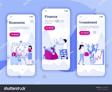 Set Onboarding Screens User Interface Kit Stock Vector Royalty Free 1451404328 Shutterstock