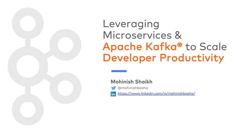 Leveraging Microservices And Apache Kafka To Scale Developer Productivity PPT