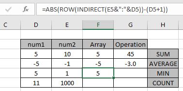 How To Create Array Of Numbers Using Excel INDEX Function