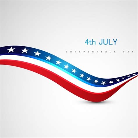 Free Vector Independence Background With Waves