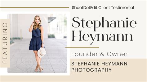 Shootdotedit On Linkedin Stephanie Heymann Photography Success