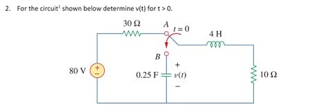 Solved For The Circuit Shown Below Determine V T For Chegg
