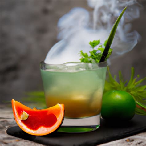 Fancy Smoke Cocktail Elevated Mezcal Cocktail