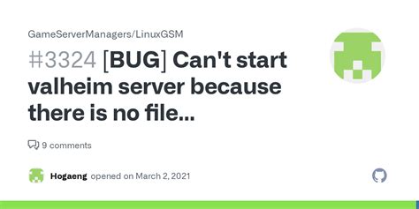 Bug Cant Start Valheim Server Because There Is No File Valheimserverx8664 · Issue 3324