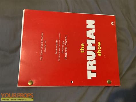 The Truman Show Original Truman Show Fyc Script Original Prod Material