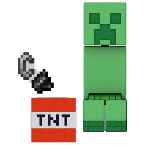 Minecraft Action Figure Creeper With Tnt Block 8cm