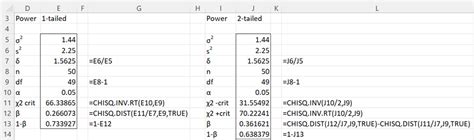 Power One Sample Variance Test Real Statistics Using Excel