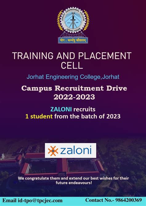 Training And Placement Officer Jorhat Engineering College On Linkedin