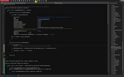 Getting Started With Ninjascript Editor Creating Your First Basic