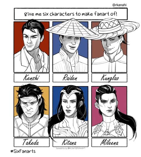 Finish My 6 Fanarts Challenge With Mk Characters I Try My Best To