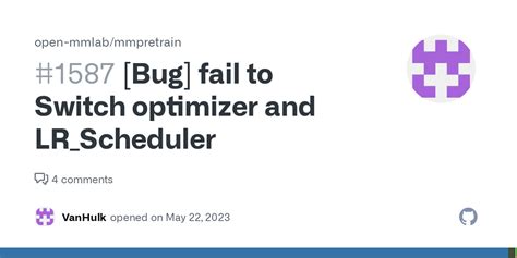 Bug Fail To Switch Optimizer And Lrscheduler · Issue 1587 · Open