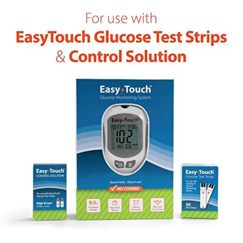 EasyTouch Control Solution Glucose Monitor Kit Hi Low Vials Ml Each Pricepulse