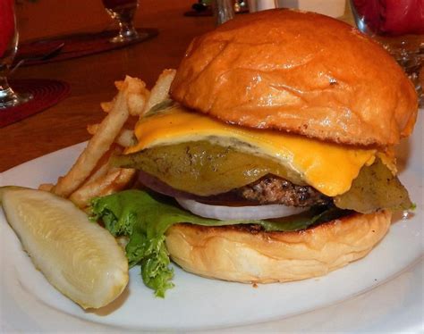 Worlds Largest Green Chile Cheeseburger