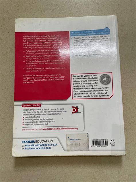 Additional Mathematics Igcse Textbook Hobbies And Toys Books