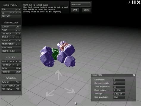 Cubeinterface Graphical Interface That Can Simulate Molecube Robots By