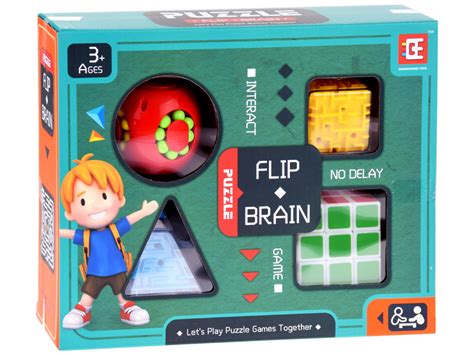 Puzzles Logic Cube Maze Puzzle Set Of 4 Gr0631 Toys Games