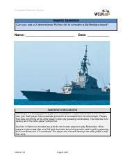 Simulating Battleships Board With D Python List Course Hero