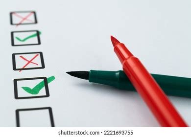Checkbox Tick Cross Stock Photo Shutterstock