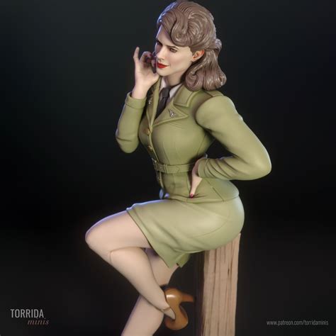 👾 Peggy Carter From Captain America・ 3d File For 3d Printing・cults