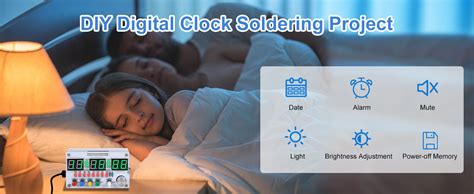 Diy Electronic Clock Soldering Project 6 Bits Digital Clock Soldering