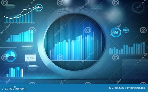 Graph Statistics Analytics Generative Ai Stock Illustration