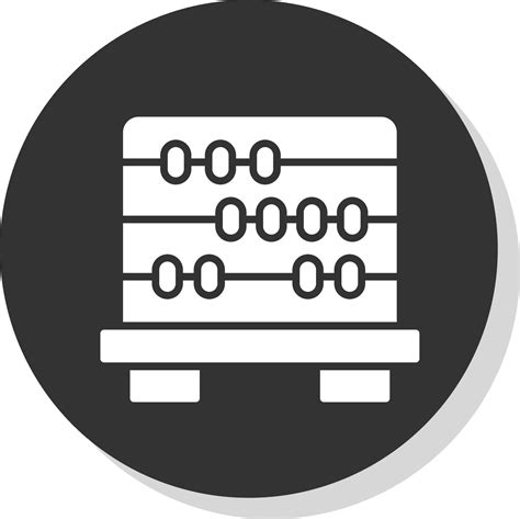 Abacus Glyph Shadow Circle Icon Design 43920235 Vector Art At Vecteezy