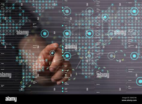 D Rendering Of The World Map Concept With Points And Connections In The Digital Networking