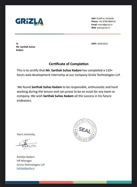 Sarthak Kadam On Linkedin Experience Growth Share Opportunities Connections Gratitude Like