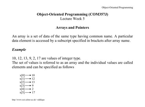 Arrays