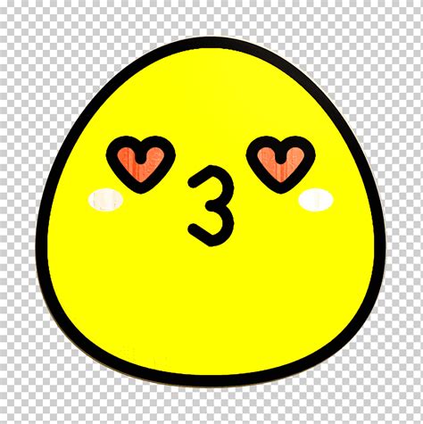 Icono de beso Icono de emoji Smiley Emoticon Guiño Amarillo Chat