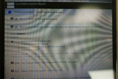 Candidate Analysis Report Performance StudyX