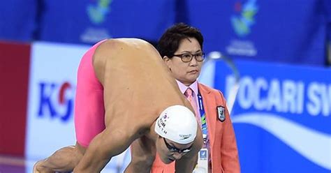 박태환 대회신기록 작성자유형 100m 결승 진출