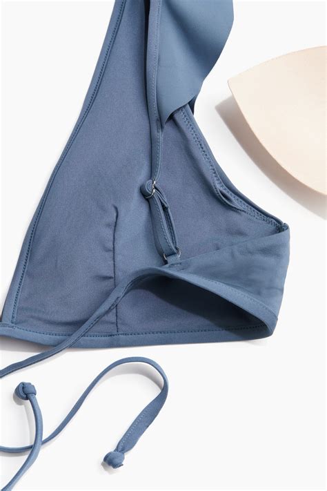Padded Bikini Top Dusty Blue Ladies Handm Gb
