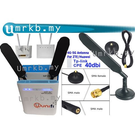 Zte Huawei Cpe Tplink G Routers Stronger Dbi Sma Adaptor Router External Indoor Wifi G