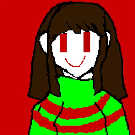 Contest Chara In My Au And Frisk Pixel Art